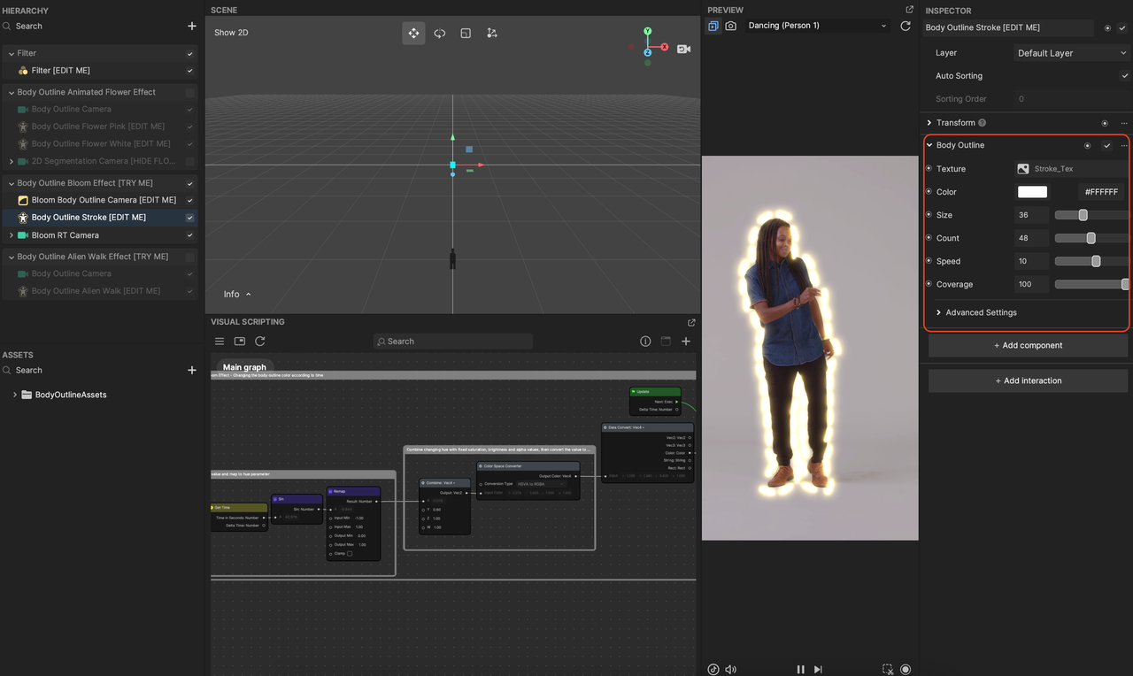 Body Outline | Learn | TikTok Effect House
