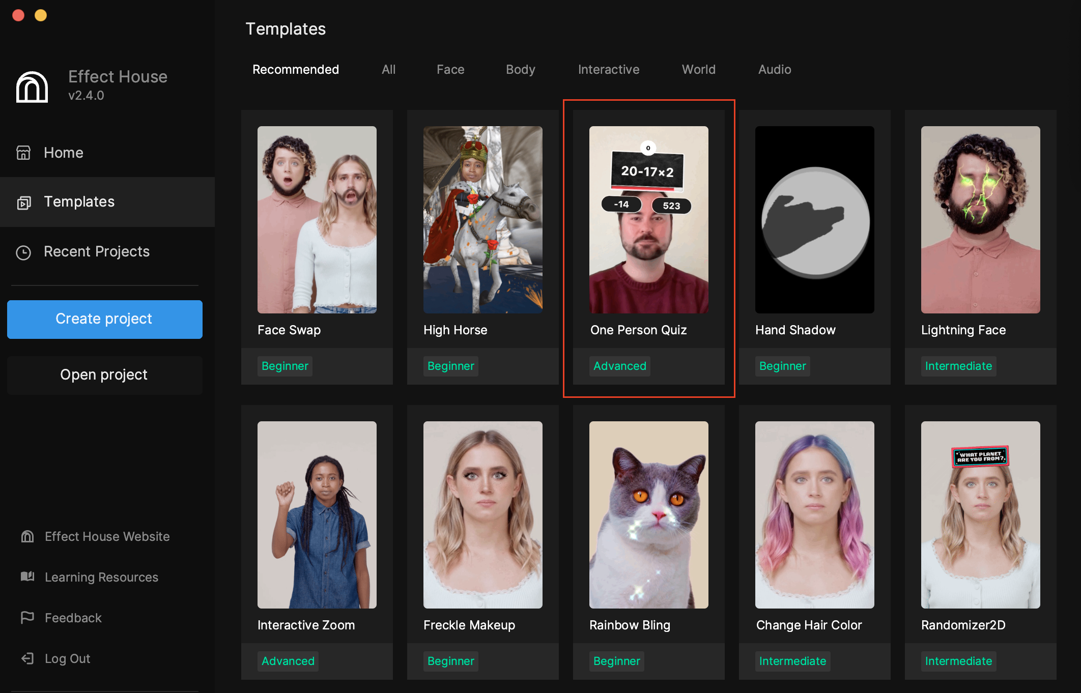 One Person Quiz | Learn | TikTok Effect House
